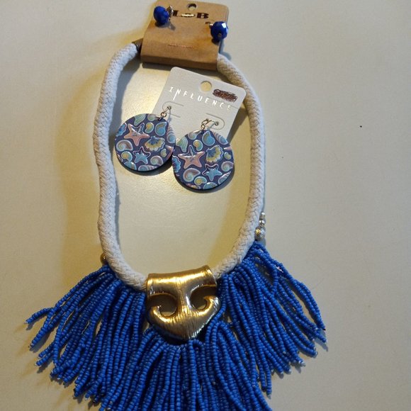 Influence | Jewelry | 2 Nautical Style Seed Bead Necklace Cute Wooden ...